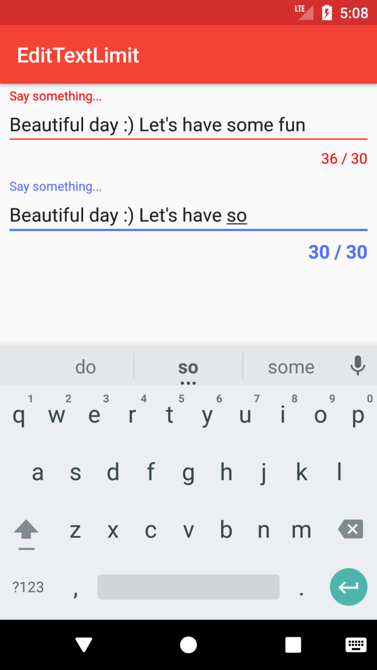 Android Textinputlayout With Live Character Count And Limit Coding Demos